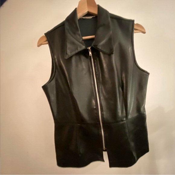 Tops | Goth Leather Vest | Poshmark